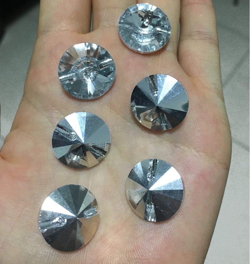 10pcs - 18mm Sewing On Crystal Buttons for Tufting... – Vicedeal