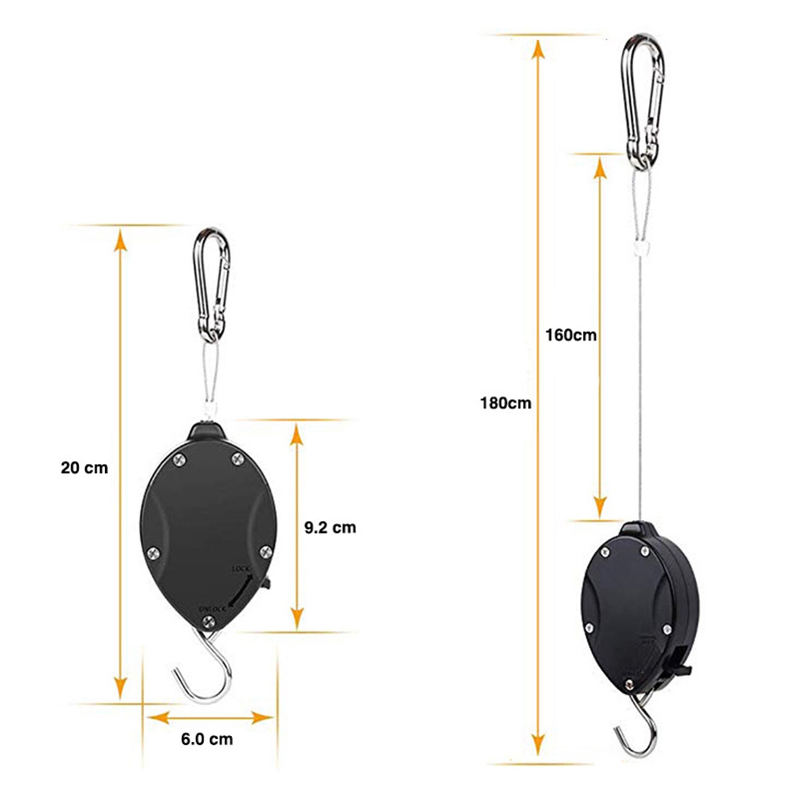 Retractable Plant Pulley Adjustable Plant Hanger H... – Grandado