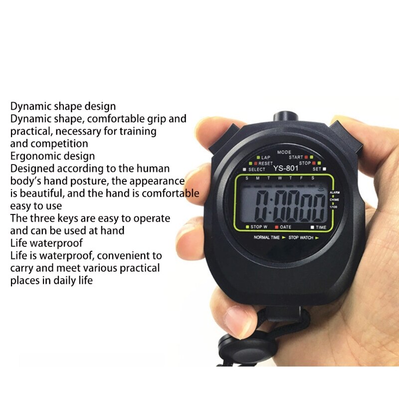 Multi-Function Electronic Digital Sport Stopwatch ... – Vicedeal