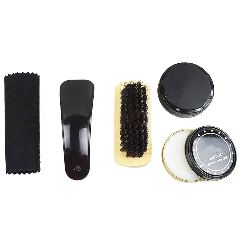 Nylon Case Shoe Shine Care Set Neutral Polish Brus... – Grandado
