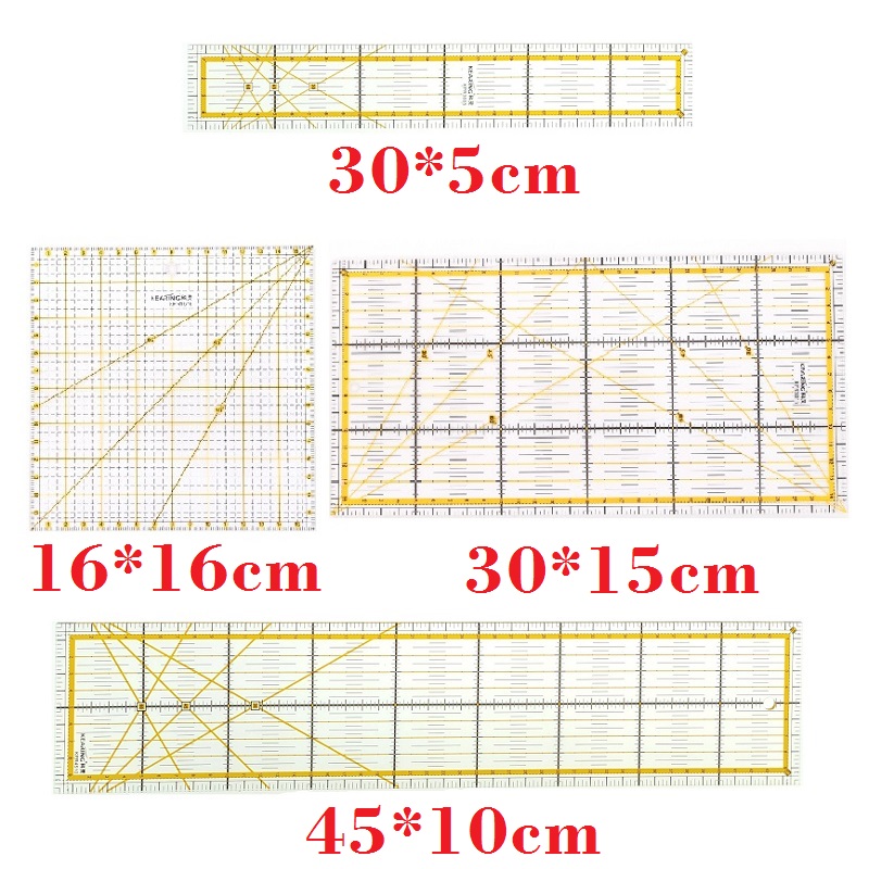 Acrylic Quilting Patchwork Ruler with Double Color... – Grandado