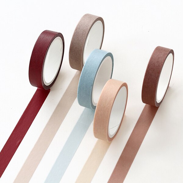 5pcs 10mm*5M Solid Color Paper Tape DIY Decorative... – Grandado