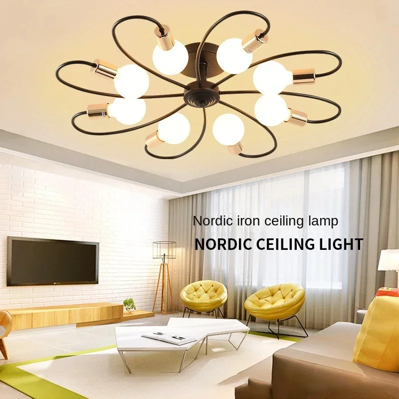 Nordic LED Chandelier Living Room Bedroom Study Ce... – Grandado