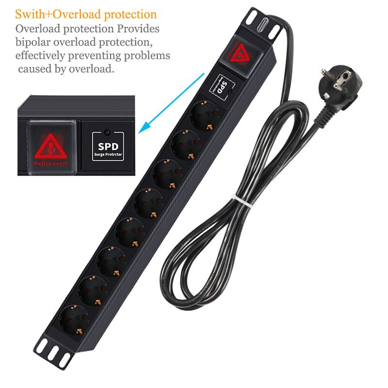 Aluminiumlegering Industriële 19 Inch Pdu Netwerk ... – Vicedeal