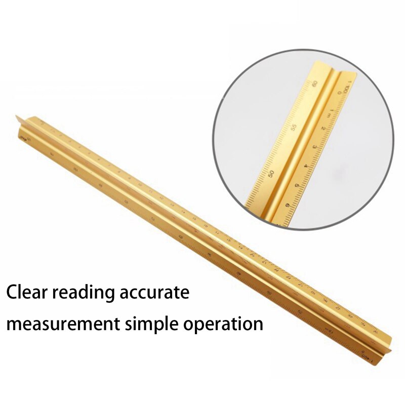 Architect Scale Ruler 30cm Aluminium Alloy -GradeT... – Grandado