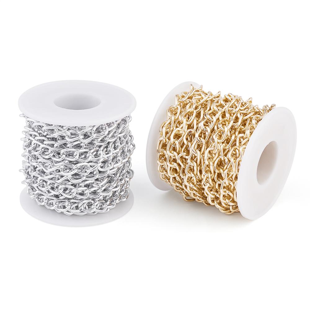 Aluminium Twisted Curb Chains Unwelded with Spools... – Grandado