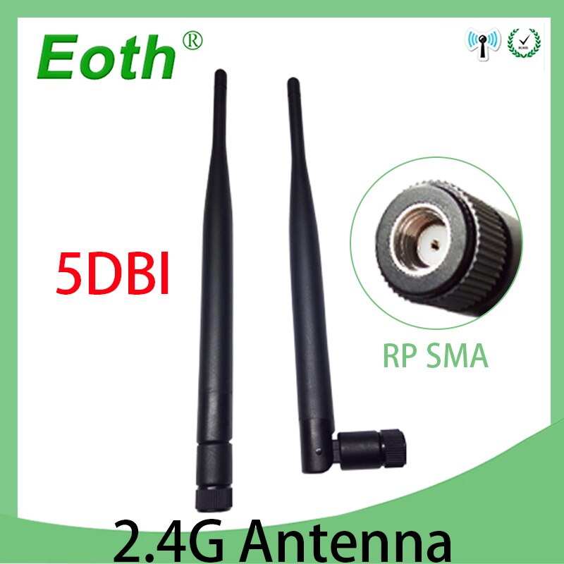 2.4 ghz wifi antenne 5 dbi antenne rp-sma stik ant... – Vicedeal