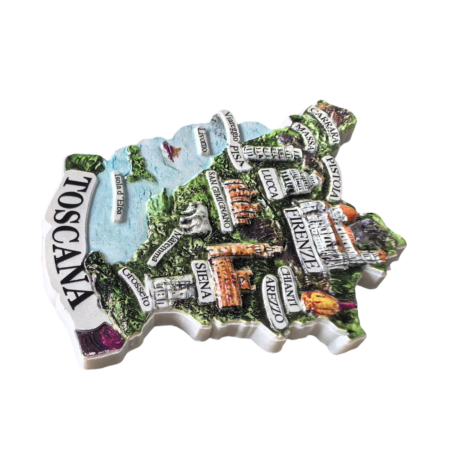 Toscana Italy 3D Fridge Magnet Souvenir ,Resin Han... – Grandado