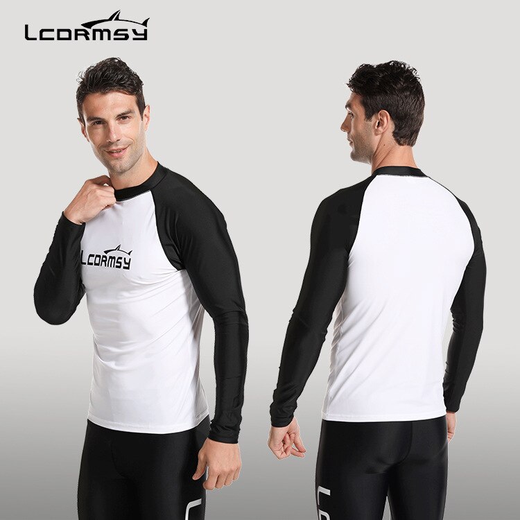 LCDRMSY MEN'S RASH GUARDS BEACH LONG SLEEVES SURFI... – Vicedeal