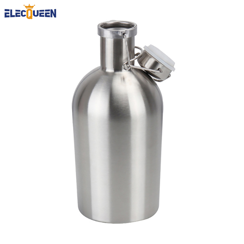 Stainless Steel 304 Beer Growler 64 oz Swing Top B... – Grandado