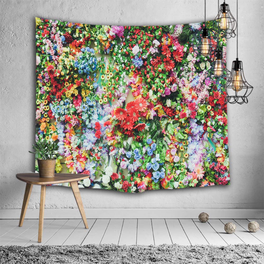 Colorful Flower Full Bright Floral Nature Tapestry... – Grandado