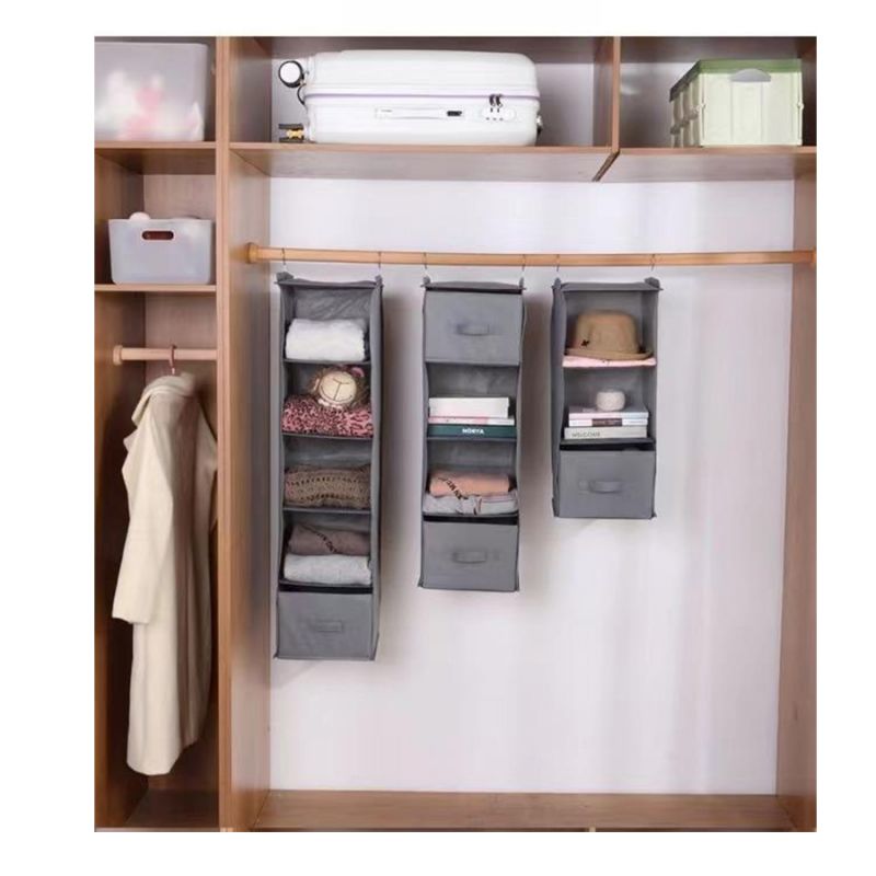Hanging Closet Organizer, Closet Hanging Shelf wit... – Grandado