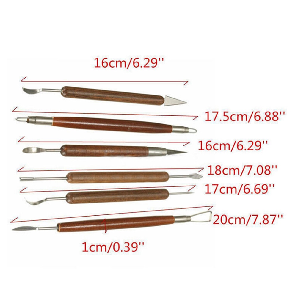 6Pcs/Set Clay Sculpting Kit Sculpt Smoothing Wax C... – Grandado
