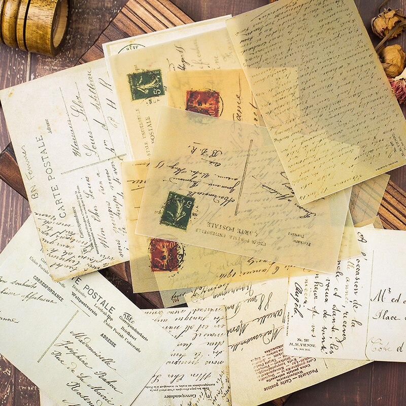 16 Stks/pak Vintage Krant Letters Velijn Papier Pa... – Grandado