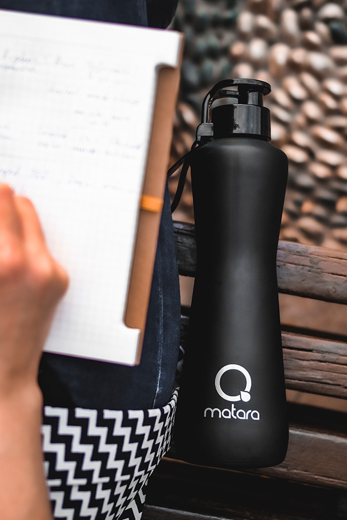 Matte Black Glass Water Bottle 750 Cc – Grandado