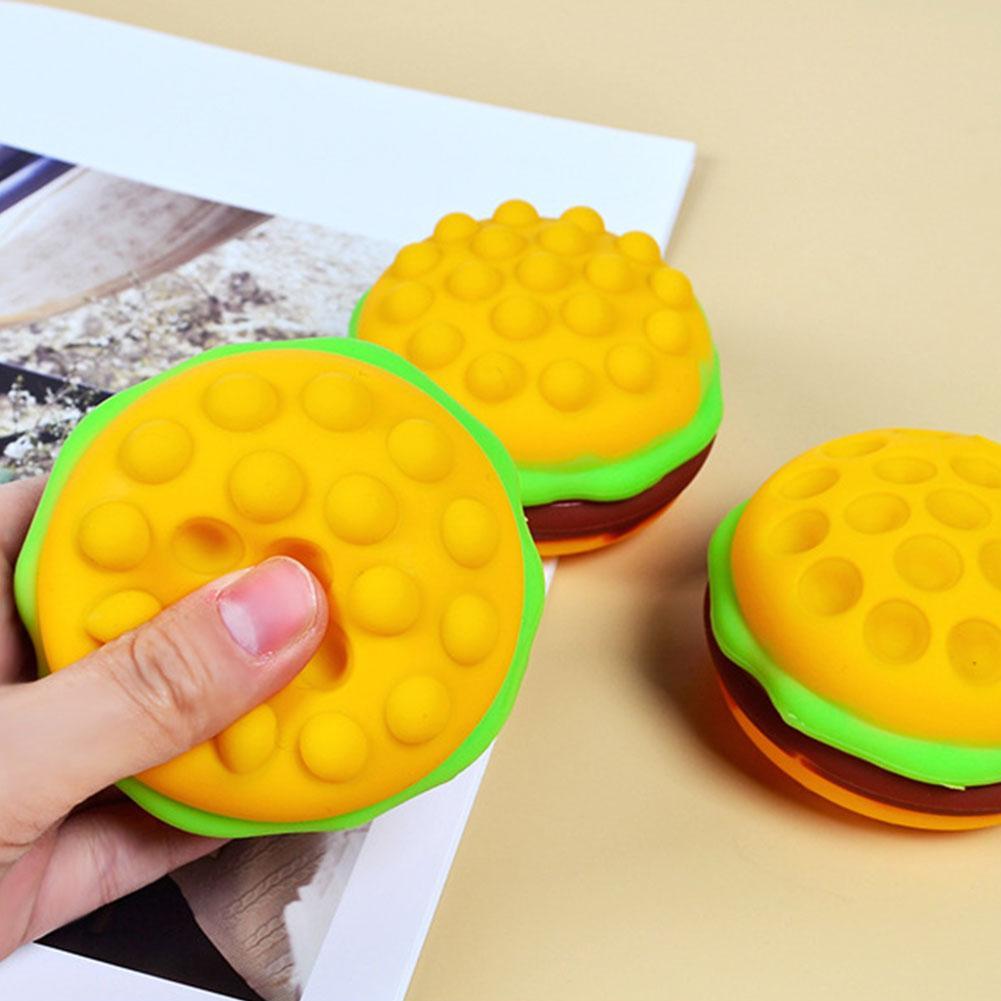 3D Squishy Hamburger Fidget Toys Silicone Decompre... – Vicedeal