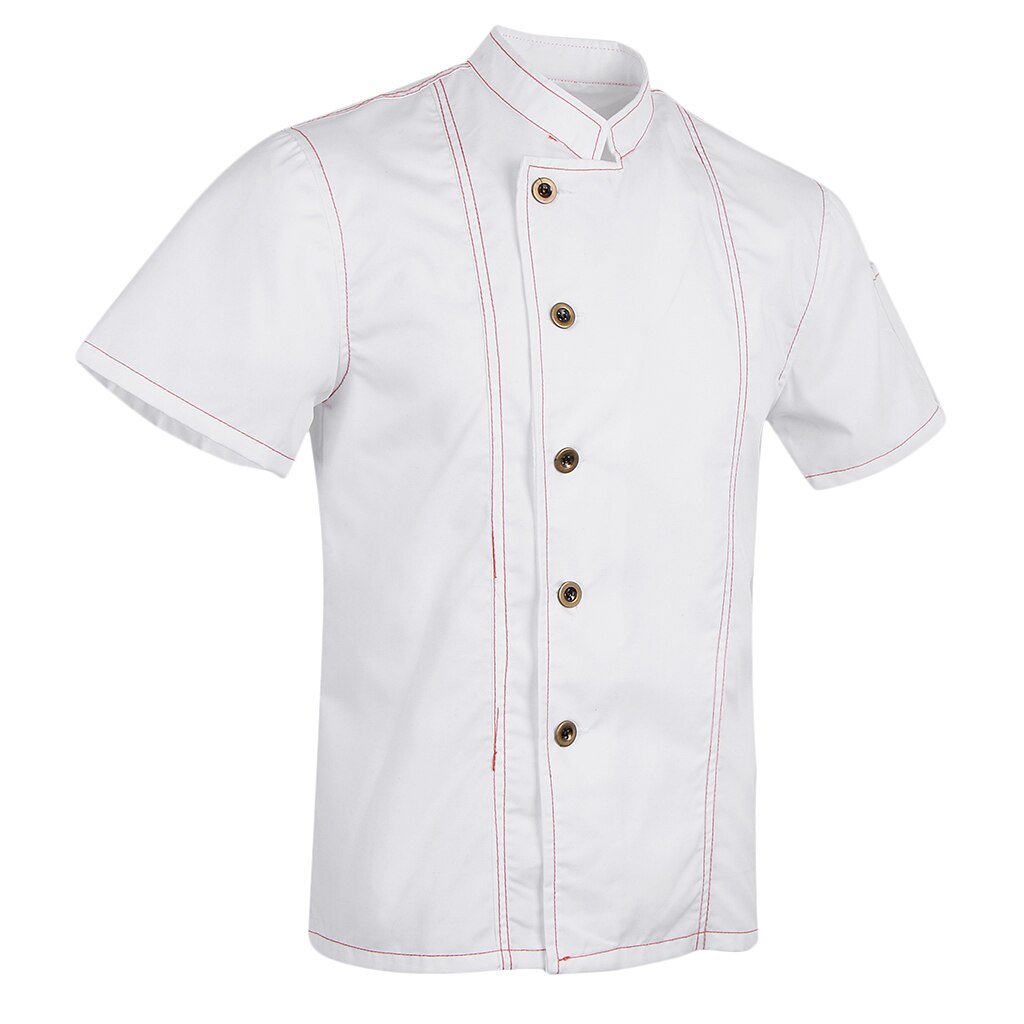 Unisex Chef Jacket Summer Kitchen Uniform White Bl... – Vicedeal