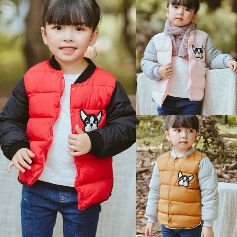 Baby Girls Winter Cotton Padded Coat Warm Jacket S... – Vicedeal