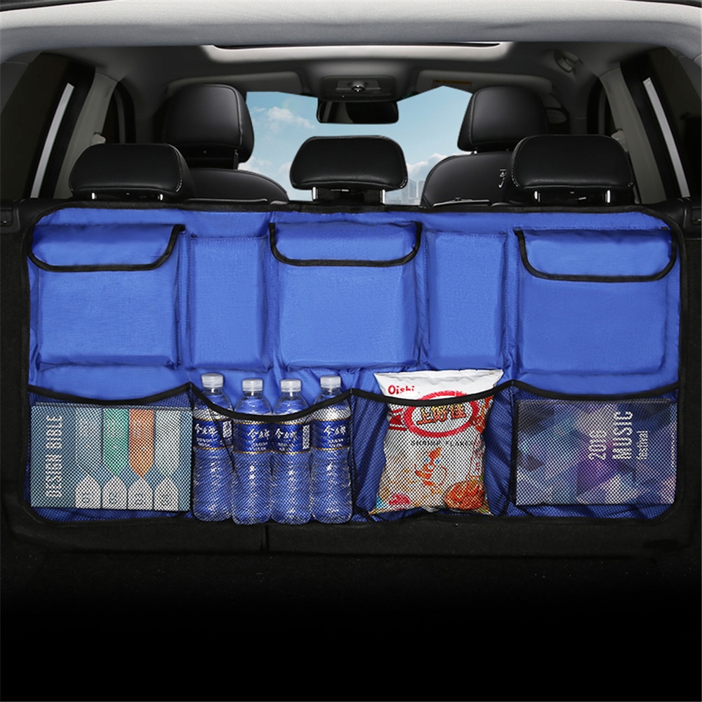 Car Rear Seat Back Storage Bag Multi Hanging Nets ... – Grandado