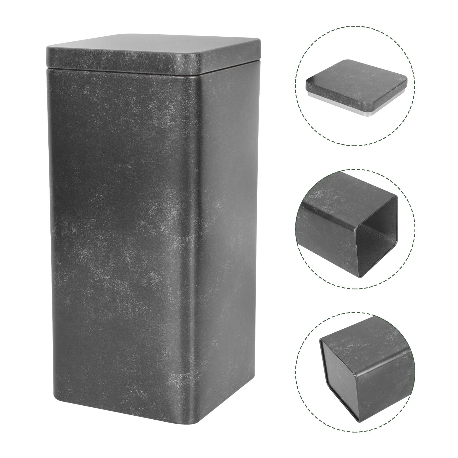 Tinplate Tea Caddy Retro Style Tea Storage Can Por... – Grandado