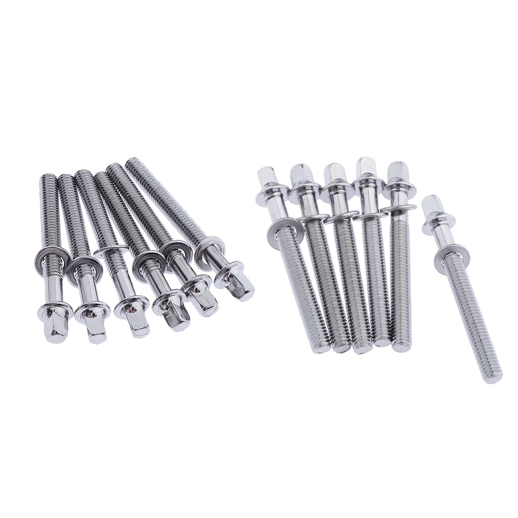 12pcs Chrome Drum Tension Rods 80mm X 5mm Tom Snar... – Vicedeal