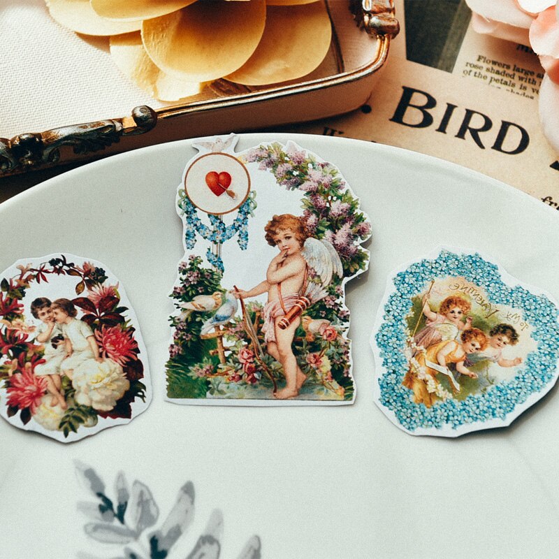 28pcs/bag vintage little angel stickers DIY scrapb... – Grandado