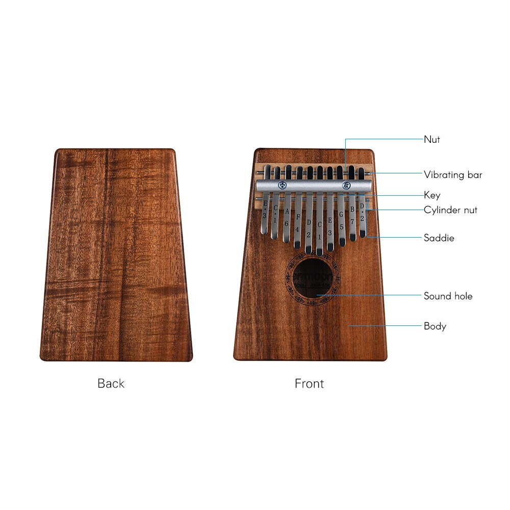 ammoon AKP-10K Kalimba 10 Keys Thumb Piano Mbira S... – Grandado