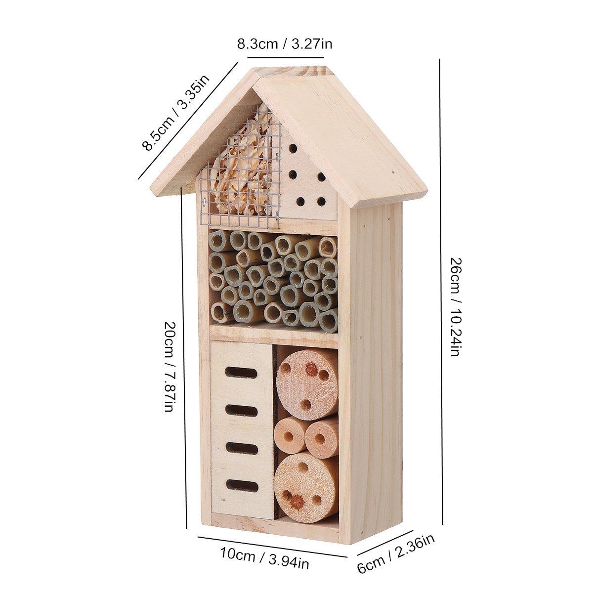 Beehouse Honey Tools Insect Bee House Wooden Insec... – Grandado