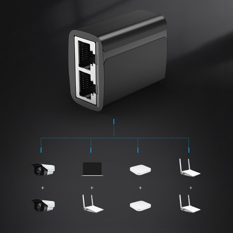 RJ45 Splitter Connector Adapter Network Extender C... – Grandado