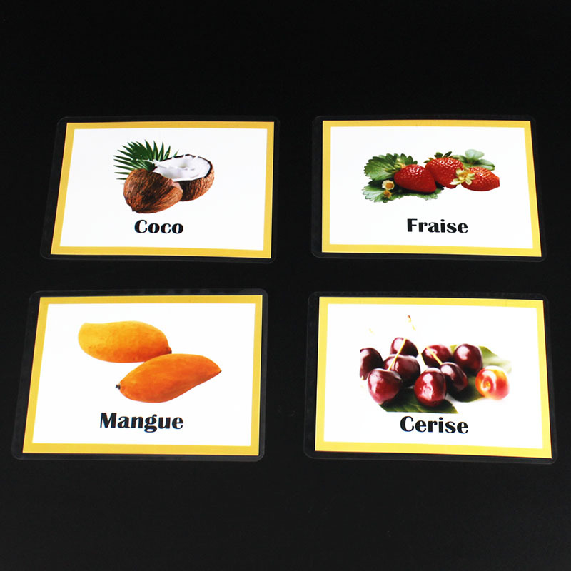 French Children Card Flash Card Fruit Fruit 21 Kin... – Vicedeal