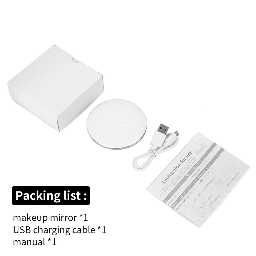 LED Light Mini Makeup Mirror Compact Pocket Face L... – Vicedeal
