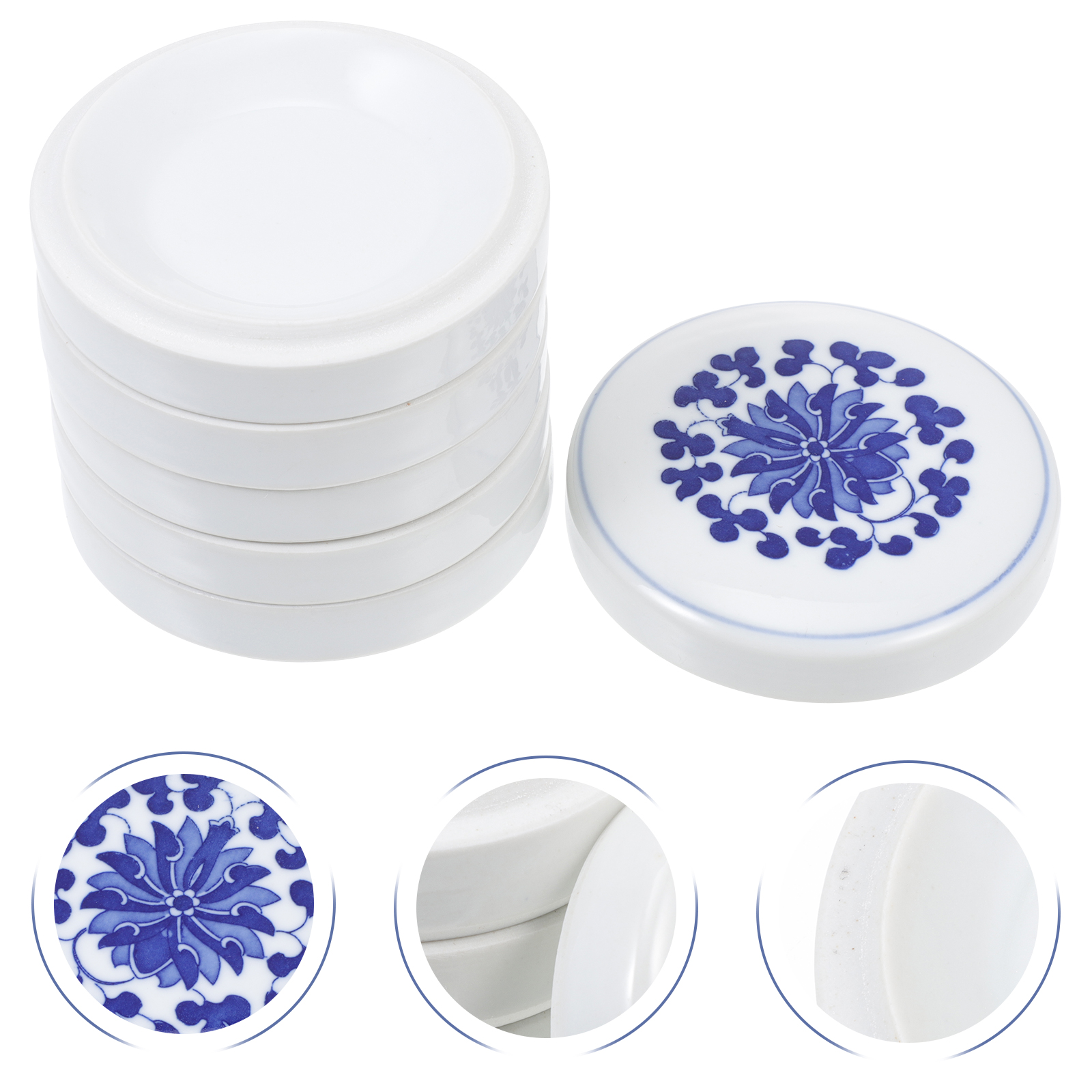 1 Set of Ceramic Plates Ink Dishes Paint Plates St... – Grandado
