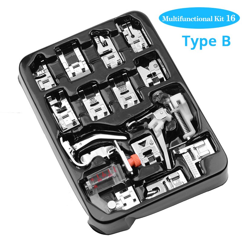 16pcs Sewing Machine Presser Foot Kit Hem Foot Spa... – Grandado