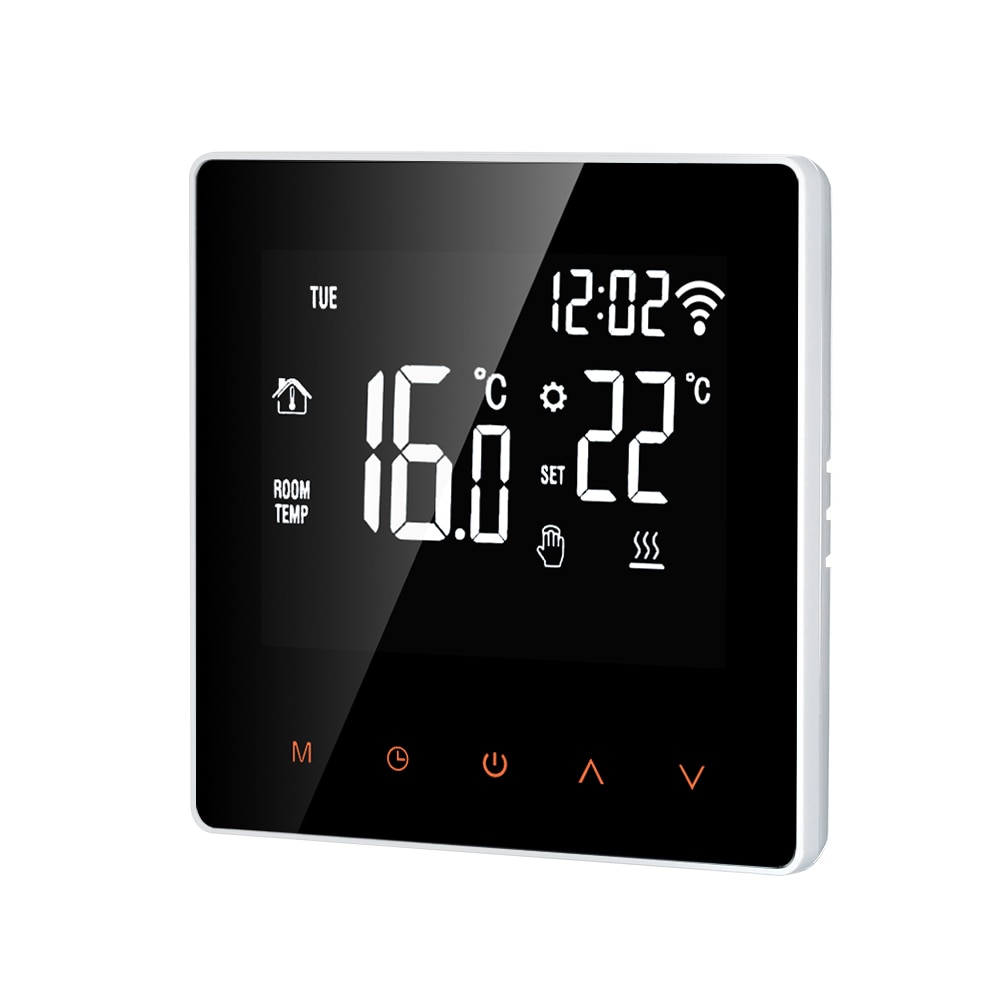 Thermostat 16A Wi-Fi /NO WIFI Orange / White Smart... – Grandado