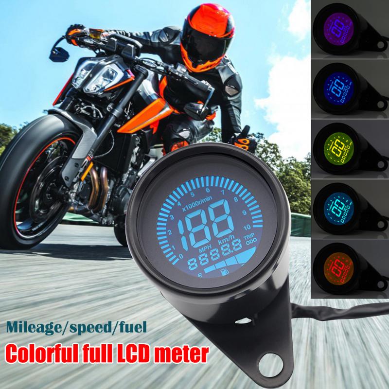 Multi-funktion Digital Motorrad Tacho 7-Farbe LED-... – Grandado