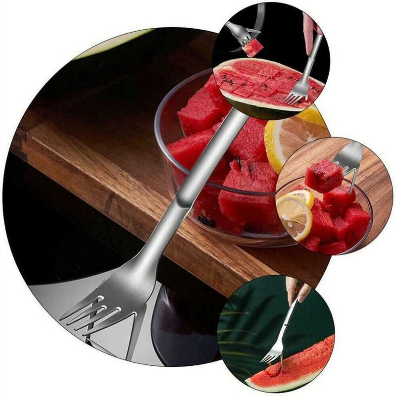 2 In 1 Watermelon Slicer Stainless Steel Melon Cut... – Grandado