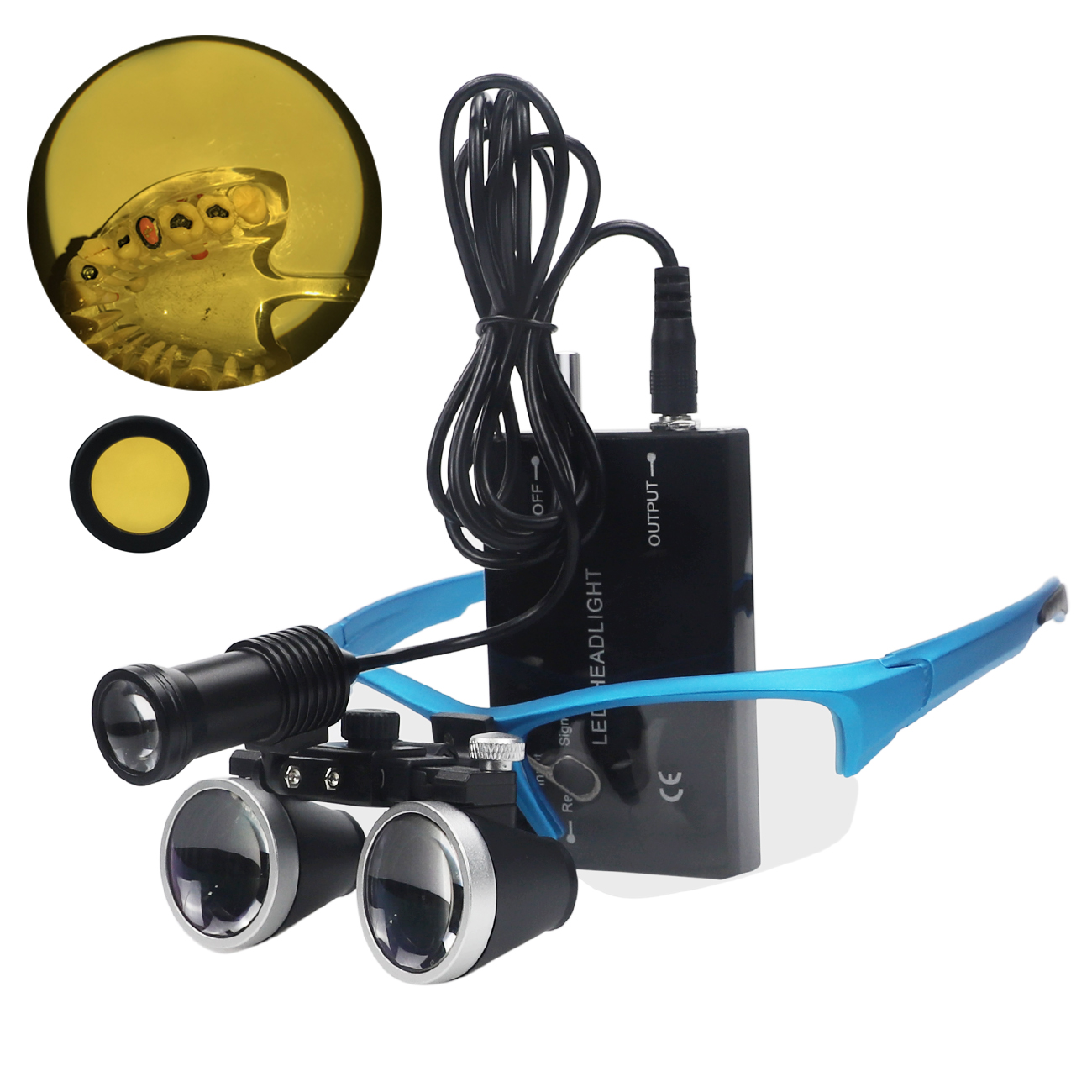2.5X/3.5X Binocular Dental Loupes with Head Light ... – Vicedeal