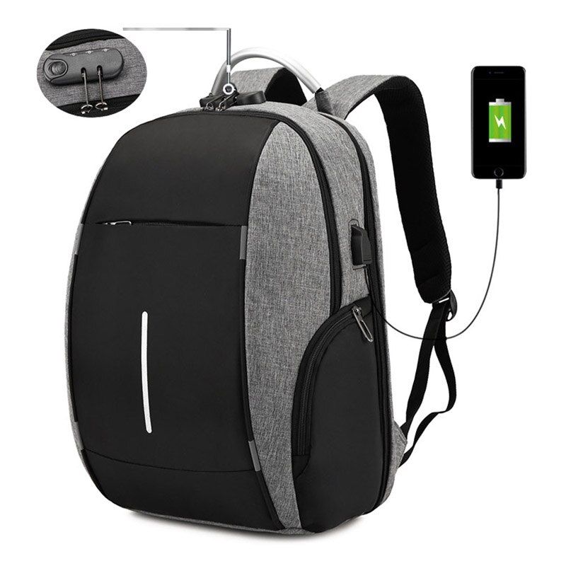 Anti Theft USB Charging Laptop Backpack Men Large ... – Vicedeal