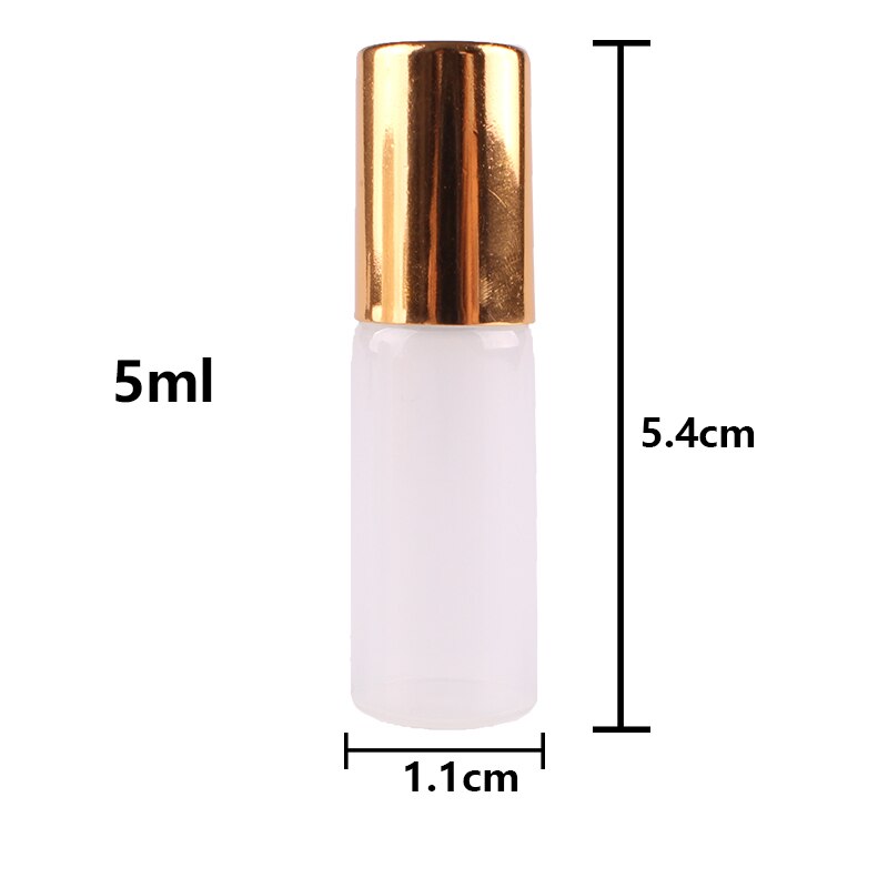 12 pz 5 ml Bianco perla di Vetro rivestito Roll on... – Grandado