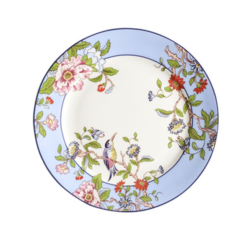 8inch high-end bone china plates British style aft... – Grandado