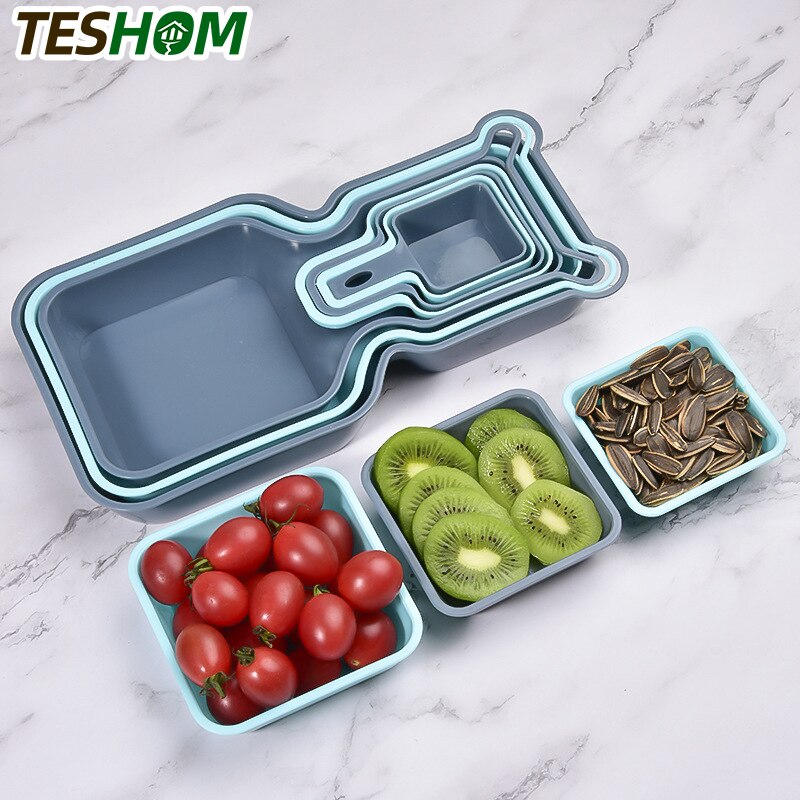 10Pcs/Set Fruit Platter Plates Storage Box Dried F... – Grandado
