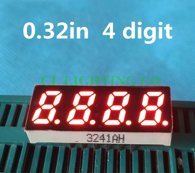4 bisschen 7 Segment rot LED-anzeige 0,32 zoll Dig... – Grandado