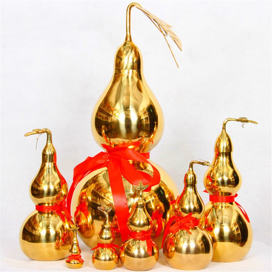 Traditional Chinese Natural Copper Gourd Brass Fen... – Grandado