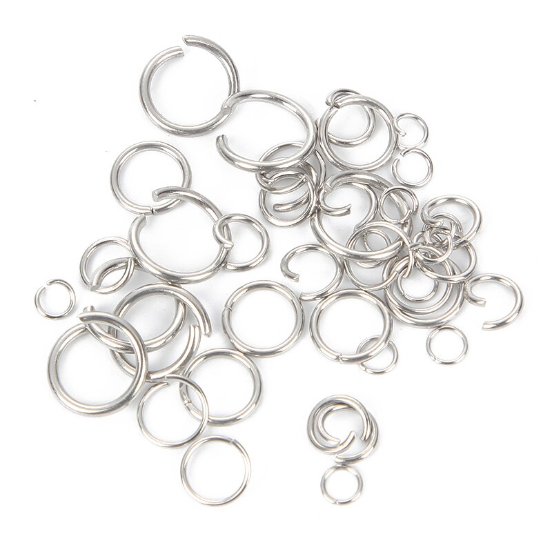 200-500Pcs 4-10mm Stainless Steel Open Single Loop... – Vicedeal