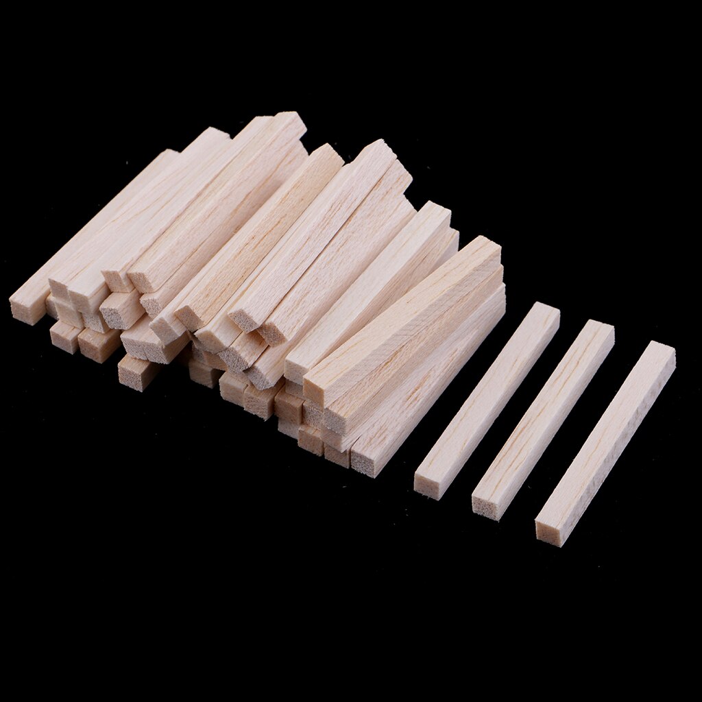 50x Balsa Wood Sti for DIY Model Making Woodcraft ... – Grandado