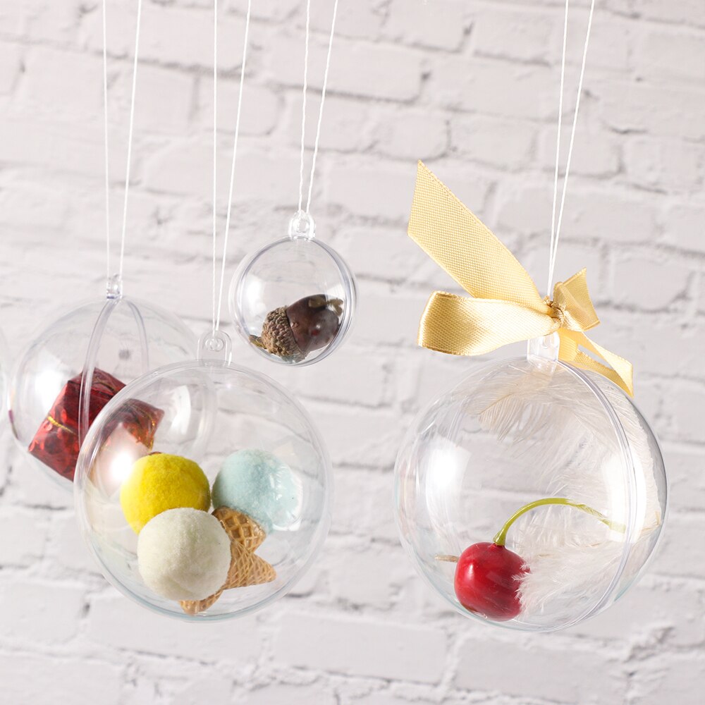 Bolas de plástico transparente de 5 piezas para de... – Grandado