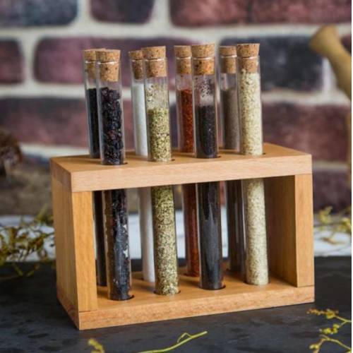 Condiment Container Seasoning Box Set Glass With W... – Vicedeal