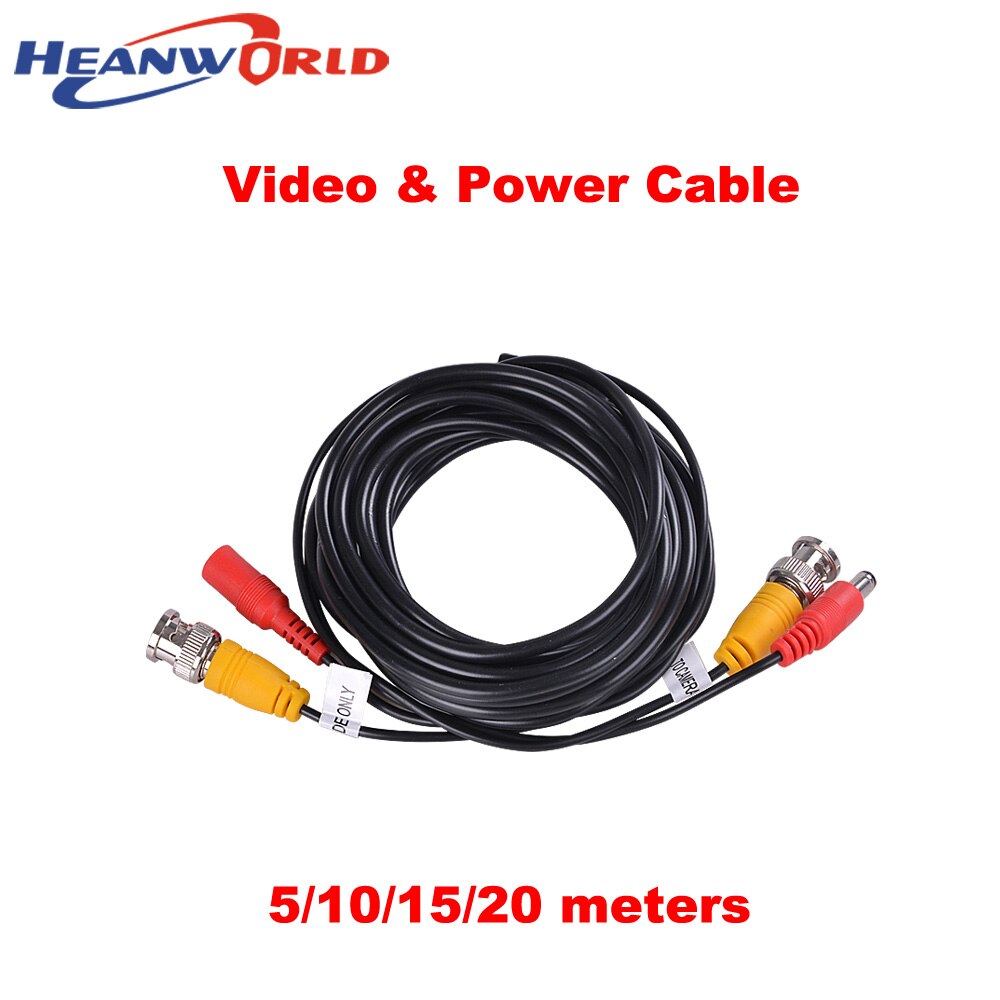 Heanworld 2 in 1 BNC Video Power Cable 5 10 15 20 ... – Vicedeal