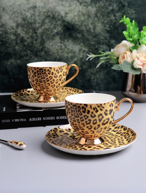 Coffee Cup Set Ceramic Mug Bone China Porcelain Dr... – Grandado