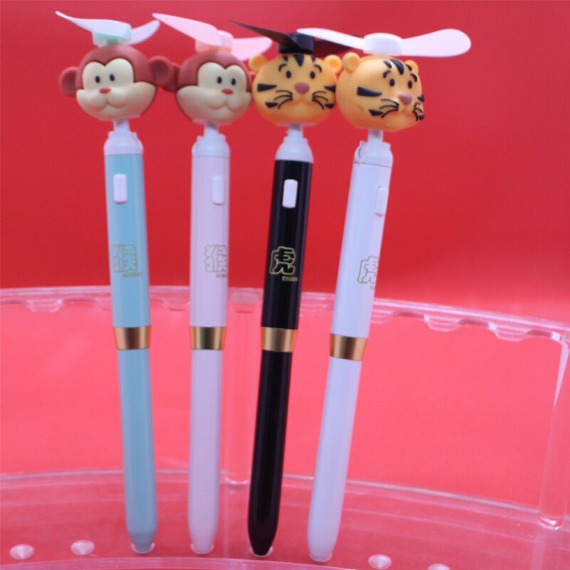 Fan Pen 180 Degree Rotated Cartoon Mini Fan with M... – Grandado
